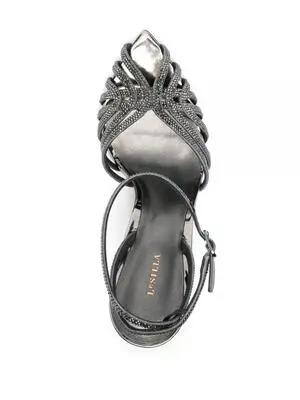LE SILLA 110mm Embrace Sandals - Grey