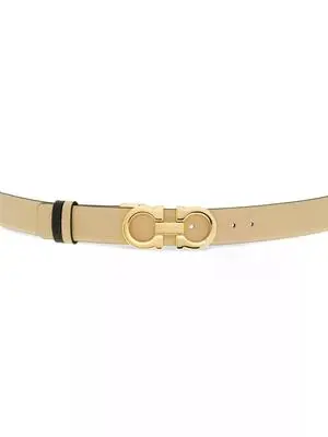 FERRAGAMO Gancini Reversible Belt - Grey