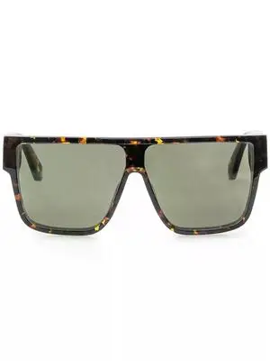 Off-White Tortoiseshell Sunglasses - Brown