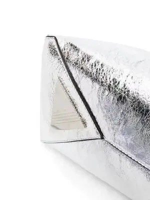 Attico Metallic Leather Clutch Bag