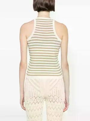 Max Mara Sleeveless Striped Knit Top