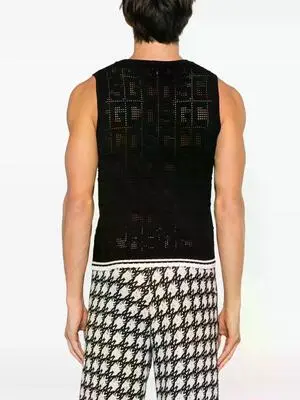 Gcds Monogram-pattern Sleeveless Jumper