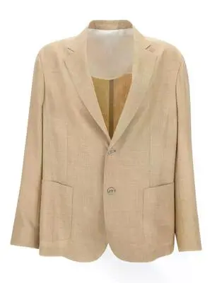 BARBA NAPOLI Single-breasted Blazer - Neutrals
