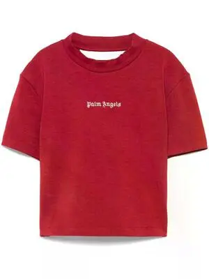 Palm Angels Logo-embroidered T-shirt