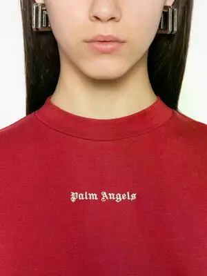 Palm Angels Logo-embroidered T-shirt