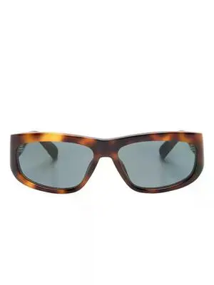 Jacquemus Les Lunettes Pilota Rectangle-frame Sunglasses - Brown