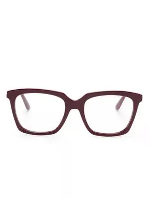 Alexander McQueen Square-frame Glasses - Red
