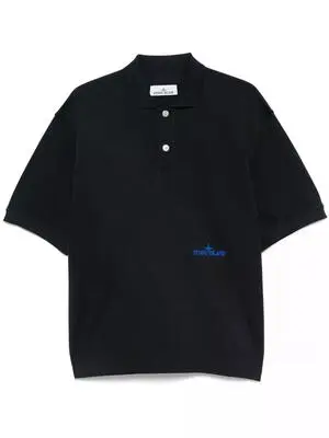 Stone Island Piqué-weave Polo Shirt