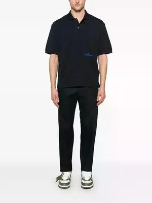 Stone Island Piqué-weave Polo Shirt