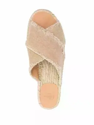 CastaÑer Palmera Frayed Raffia Sole Sandals - Neutrals