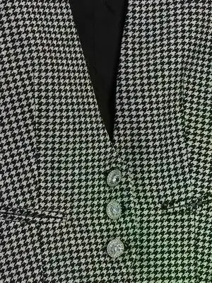 Alexandre Vauthier Houndstooth Waistcoat