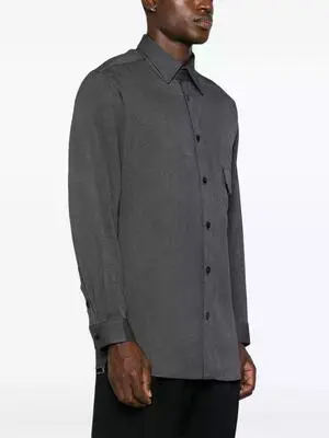Yohji Yamamoto Herringbone-pattern Shirt