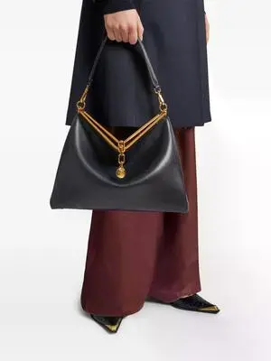 Etro Vela Leather Shoulder Bag - Blue