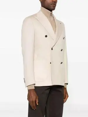 Tagliatore Brooch-detail Double-breasted Blazer