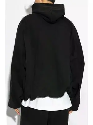 Vetements Logo Print Cotton Hoodie