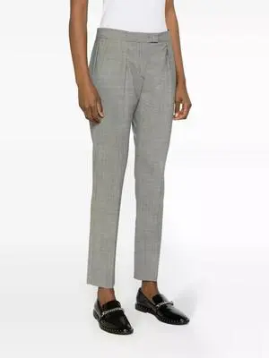 Isabel Marant Étoile Nolena Houndstooth Stretch-wool Trousers