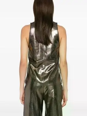 FORTE_FORTE Metallic Sleeveless Top