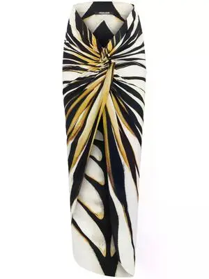 Roberto Cavalli Ray Of-print Pareo - Gold
