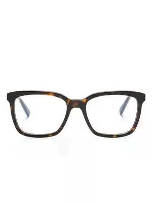 Saint Laurent Sl 672 Square-frame Glasses - Brown