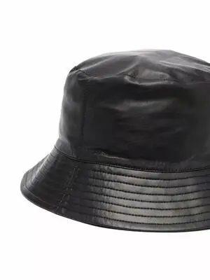 YVES SALOMON Leather Bucket Hat