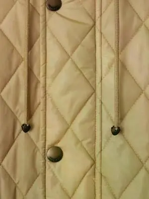 Burberry Quilted Parka With Check Lining