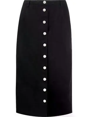 Raf Simons Button-detailed Midi Skirt