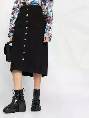 Raf Simons Button-detailed Midi Skirt