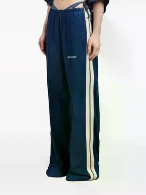 Palm Angels Side-stripe Chambray Trousers