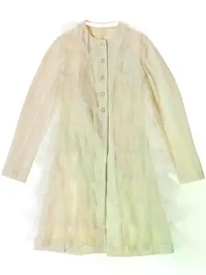 UMA WANG Layered Single-breasted Coat - Neutrals