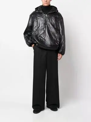 Saint Laurent Cassandre Logo-embossed Hooded Raincoat