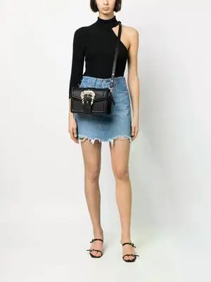 Versace Baroque-buckle Shoulder Bag