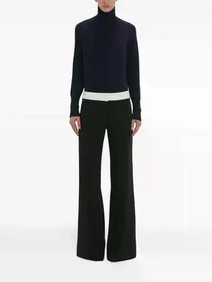 Victoria Beckham Paneled Wide-leg Trousers