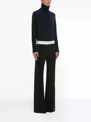 Victoria Beckham Paneled Wide-leg Trousers