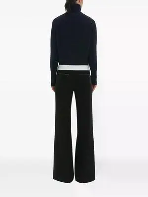 Victoria Beckham Paneled Wide-leg Trousers