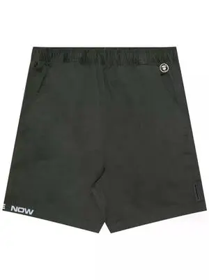AAPE BY *A BATHING APE Logo-embroidered Elasticated-waist Shorts