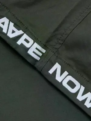 AAPE BY *A BATHING APE Logo-embroidered Elasticated-waist Shorts