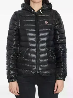 Moncler Quilted Hooded Jacket - Black