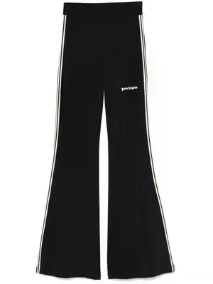 Palm Angels Logo-embroidered Trousers - Black