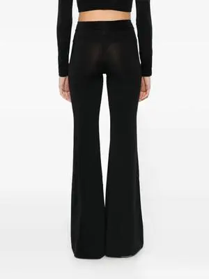 Palm Angels Logo-embroidered Trousers - Black