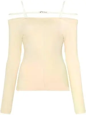 Jacquemus Le Sierra Off-shoulder Top - Neutrals