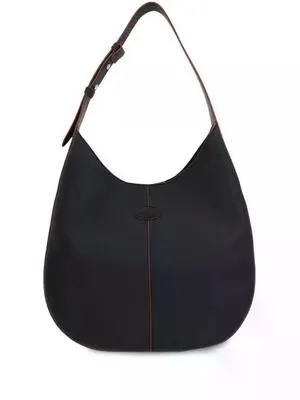 TOD'S Di Hobo Leather Bag - Black