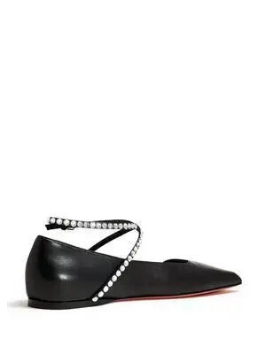 Amina Muaddi Ane Ballet Flats
