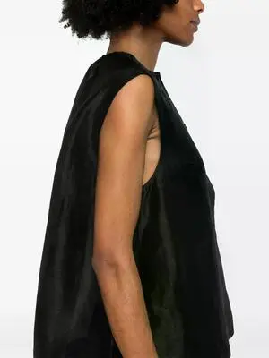 Mark Kenly Domino Tan Cocoon Blouse