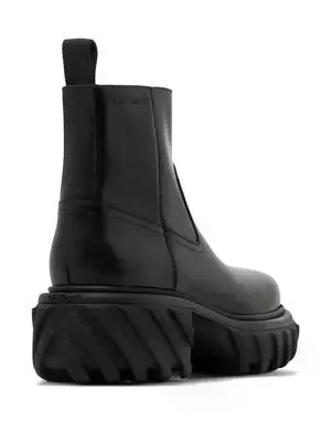 Off-White Exploration Motor Leather Boots - Black