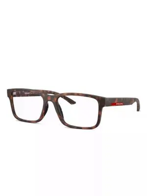 Prada Rectangle-frame Glasses - Brown