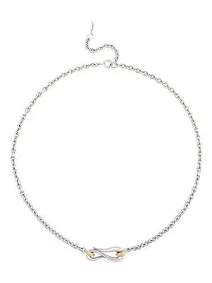 DINNY HALL Toro Lasso Chain Necklace - Silver