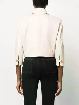 Drome Cropped Leather Jacket