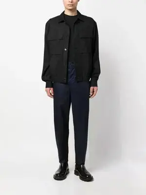 Giorgio Armani Elasticated-waist Cotton Trousers