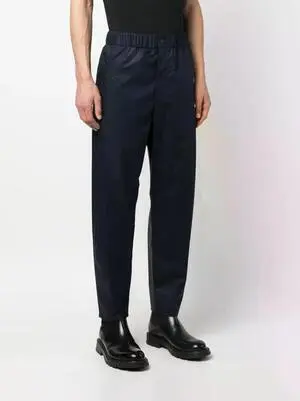 Giorgio Armani Elasticated-waist Cotton Trousers