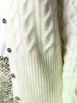 N.peal Cable Knit Cashmere Cardigan